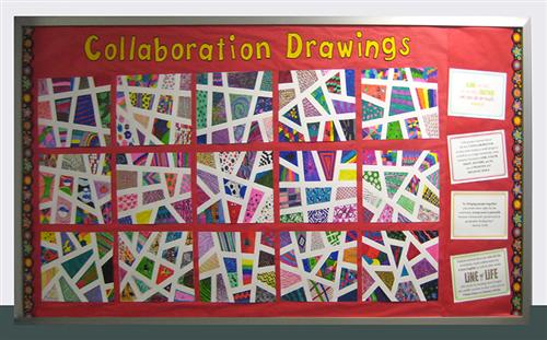 My Adventures In Positive Space: Collaboration Drawings