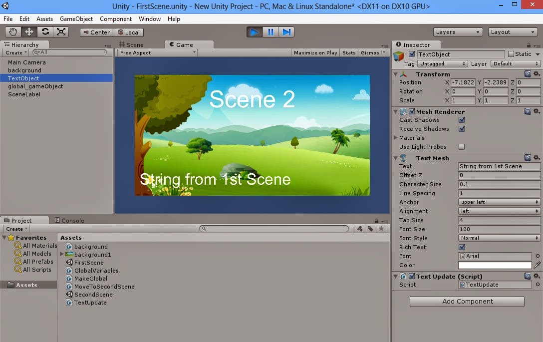 Qt ,Maemo and some other stuff: Creating global variable in Unity3D