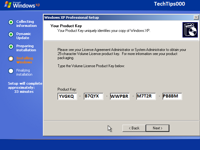 How To Install Windows XP Step By Step With Screenshot ~ techtips000