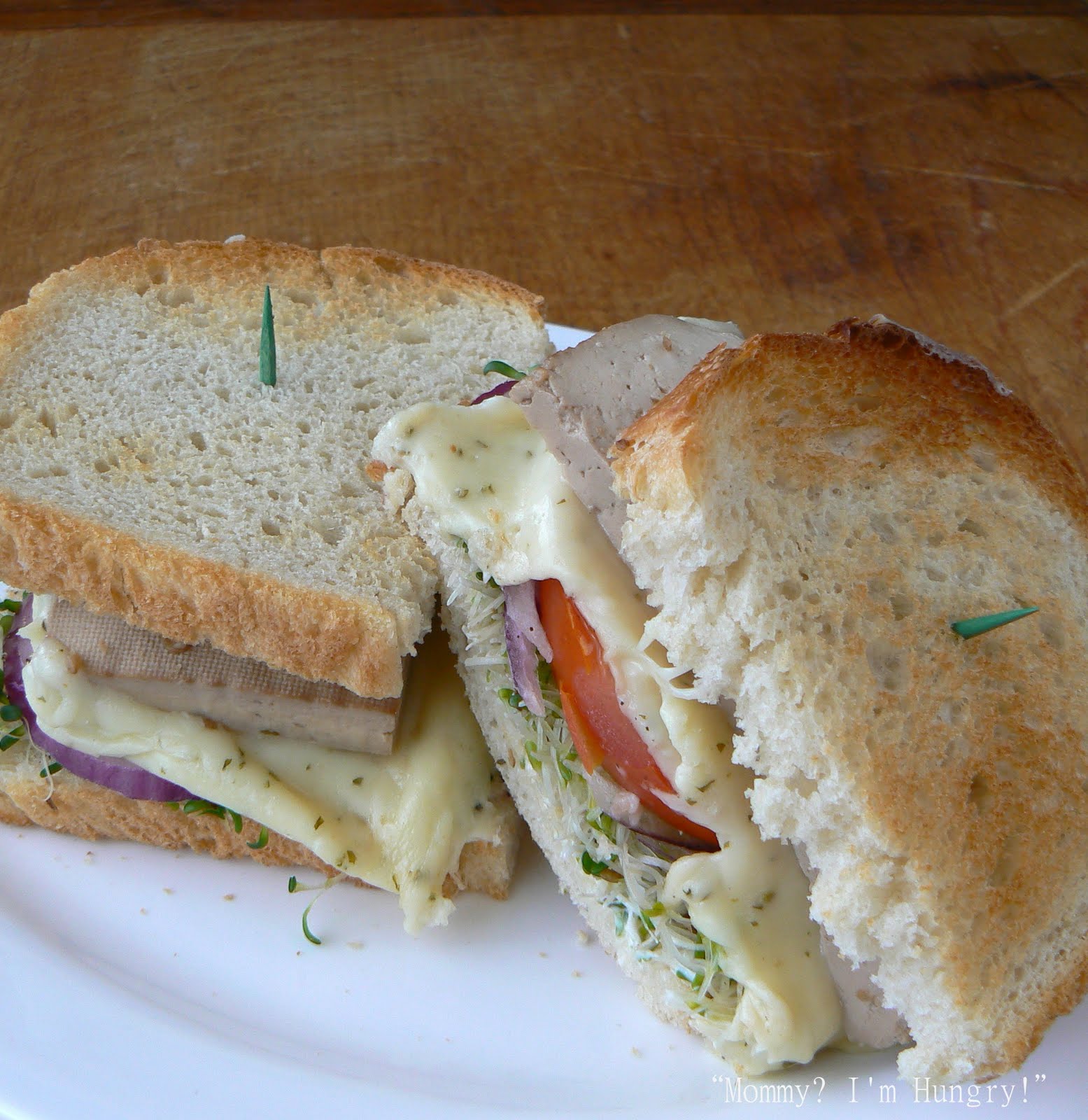 MIH Recipe Blog: Tofu and Veggie Melt Sandwich