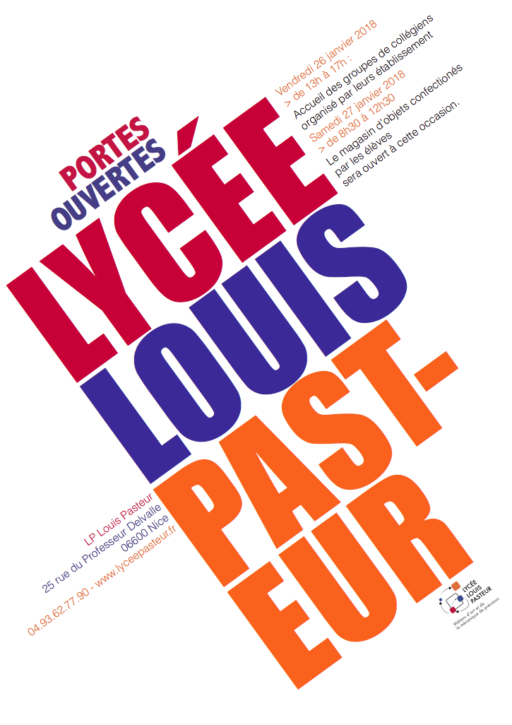 la salle 100: Création d'une affiche typographique - rendu final