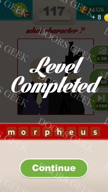 What Character ? Level 117 ~ Doors Geek