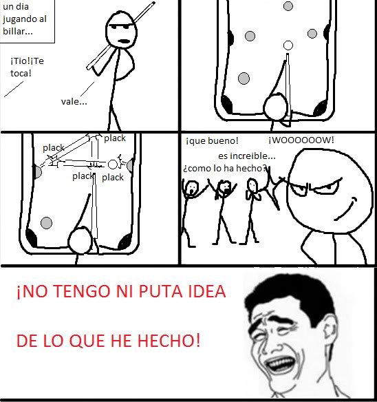 A todos nos ha pasado jugando Billar! | MEME-RIO