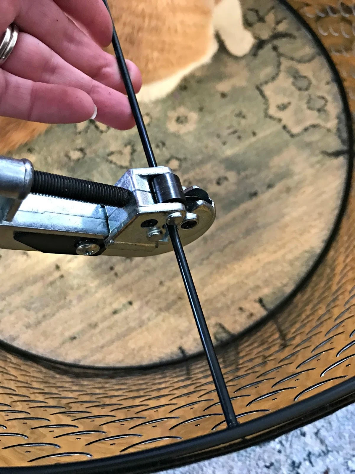 Using a lamp shade as a light fixture | Thrifty Decor Chick | Thrifty ...