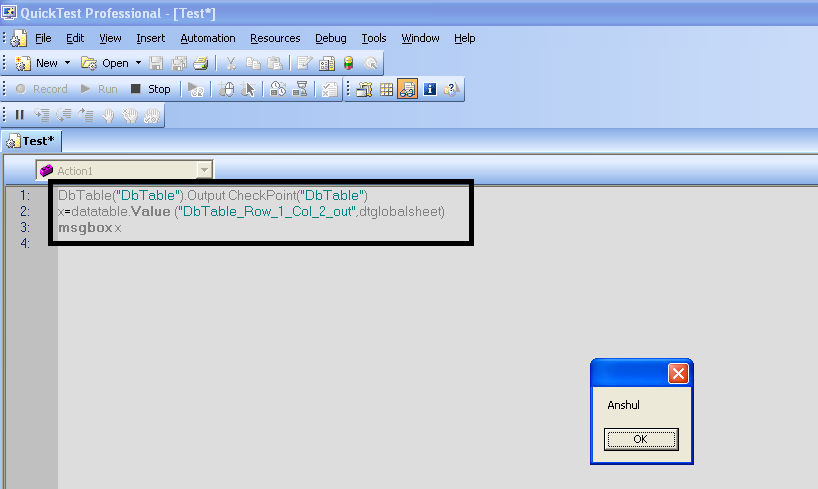 QTP Exclusive and Easy to Learn Methods: L18 - Datatbase Output Value