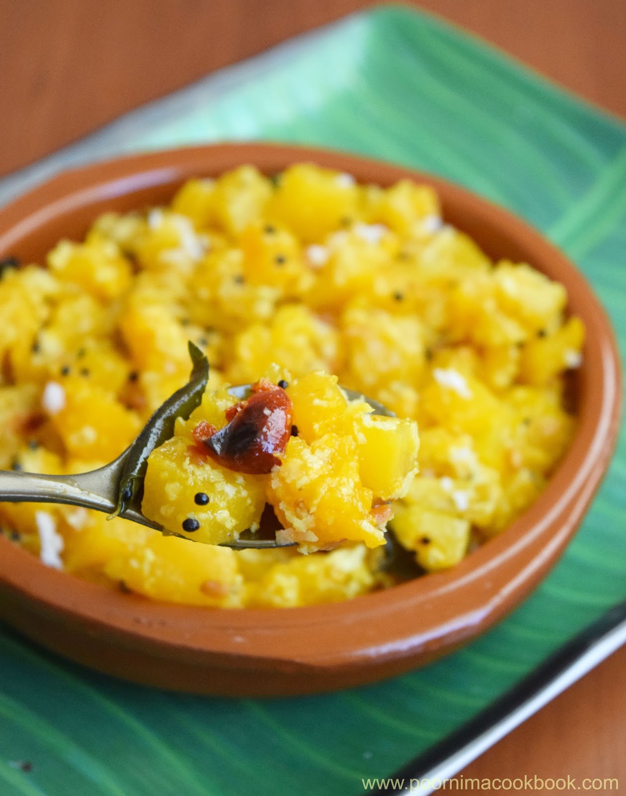 Poornima's Cook Book: Pumpkin Poriyal /பரங்கிக்காய் பொரியல் / Pumpkin ...