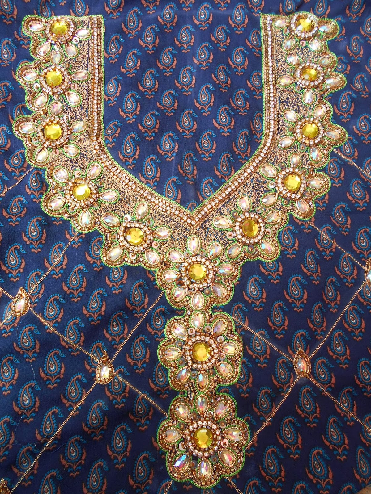 Chudi Neck Designs and Saree Designs ~ Aishwarya Fashions