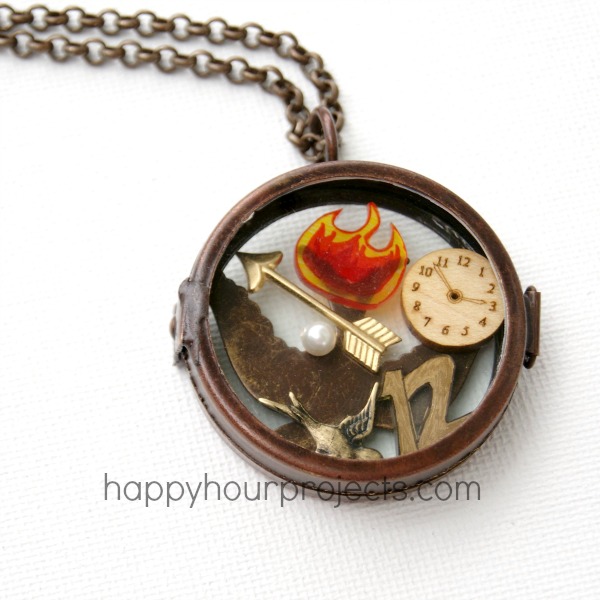 Hunger Games Inspired Locket Tutorial / The Beading Gem