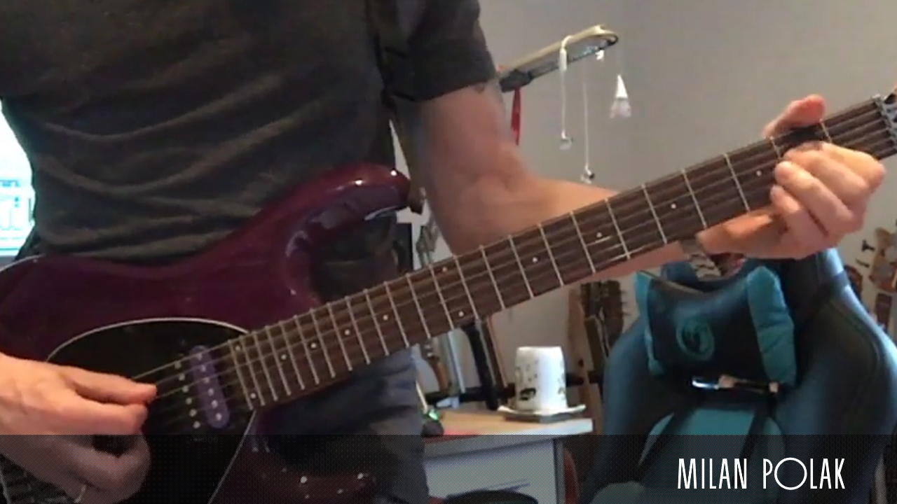 Milan Polak: Tracking guitars for "90 Tons Of Thunder" feat. Jeff ...