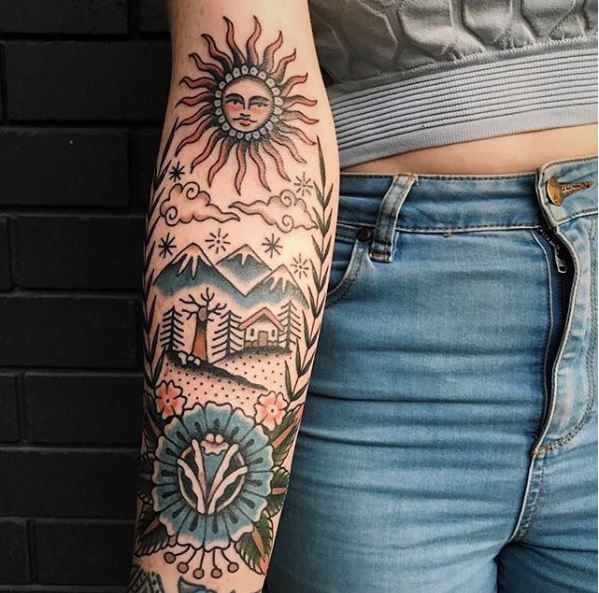 50+ Tribal Sun Tattoos For Guys (2019) Designs With Meaning | Tattoo ...