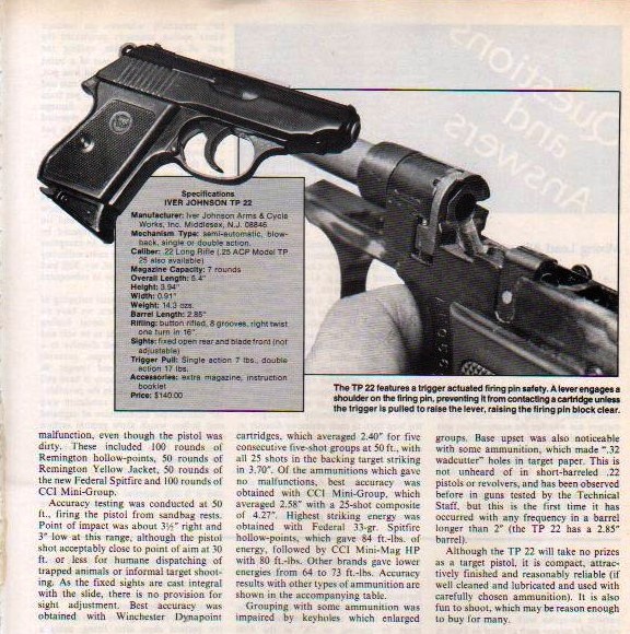 Average Joe's Handgun Reviews: Iver Johnson TP22