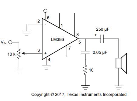 Rangkaian Power Amplifier LM386