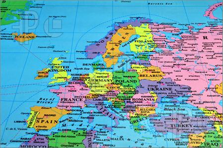 Map Of Europe With Cities And Capitals - Map