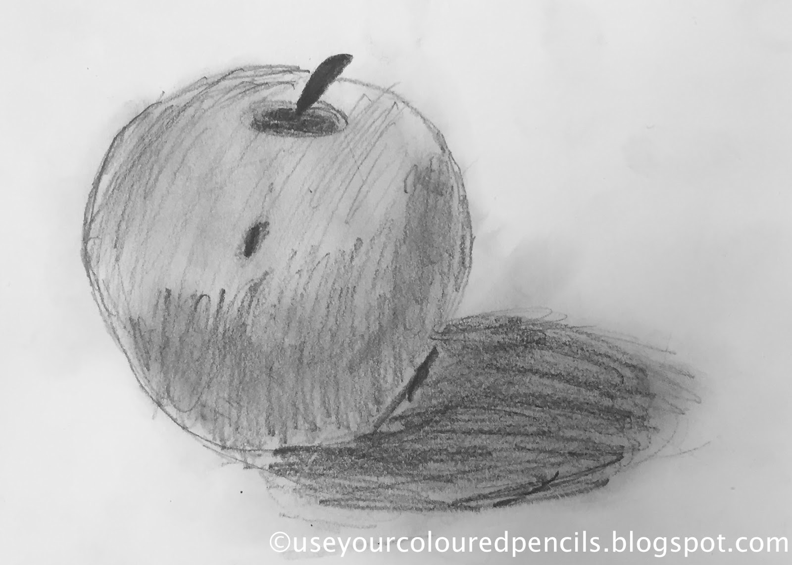 Use Your Coloured Pencils: Still Life Apple Drawings