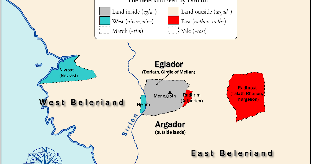 Mapping Middle-Earth: The Divisions of Beleriand