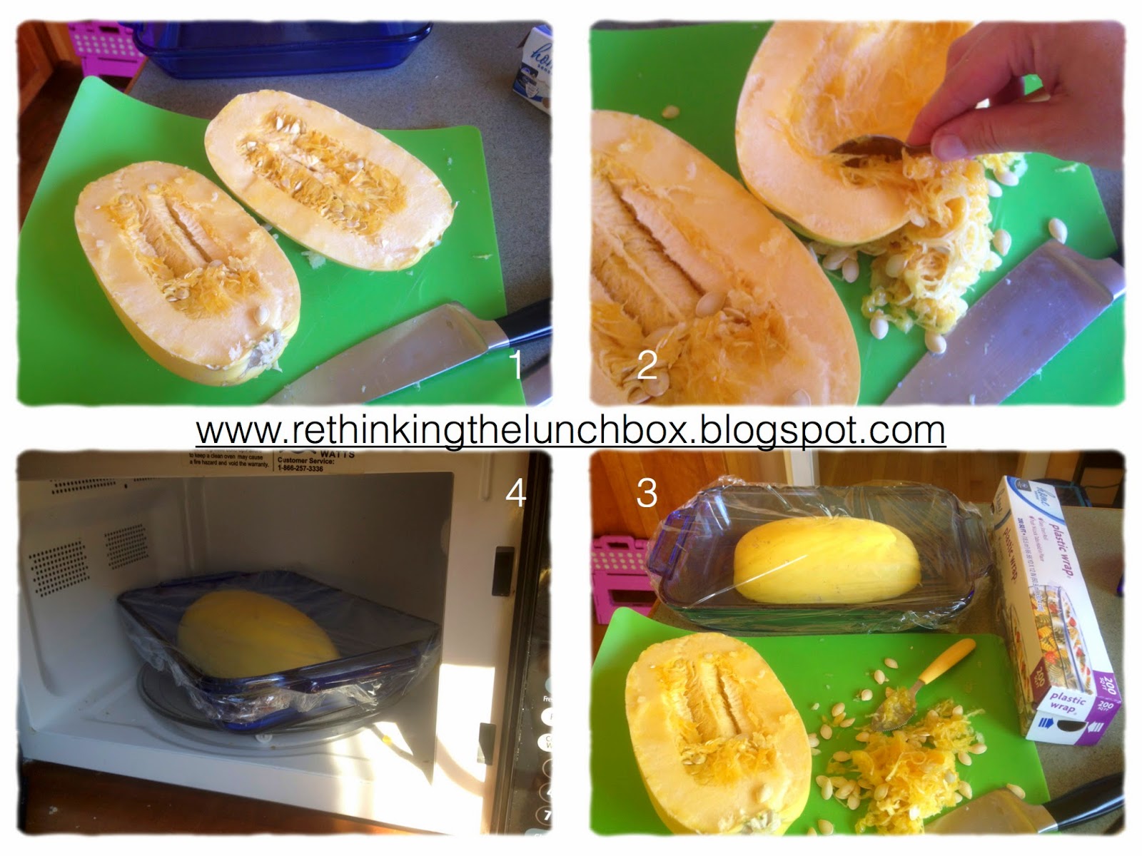 Rethinking the Lunch Box: Spaghetti Squash & Pesto - a Healthy Lunch ...