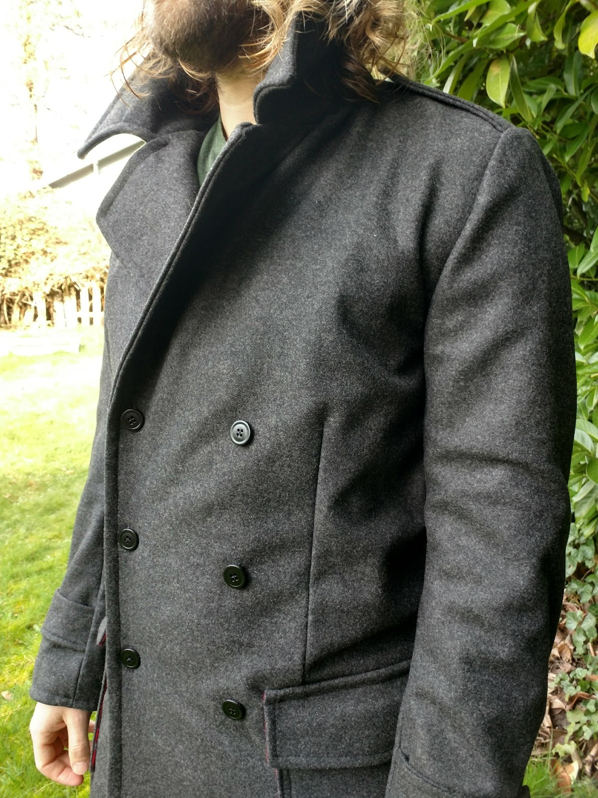 Completed: Goldstream Peacoat by Thread Theory Designs