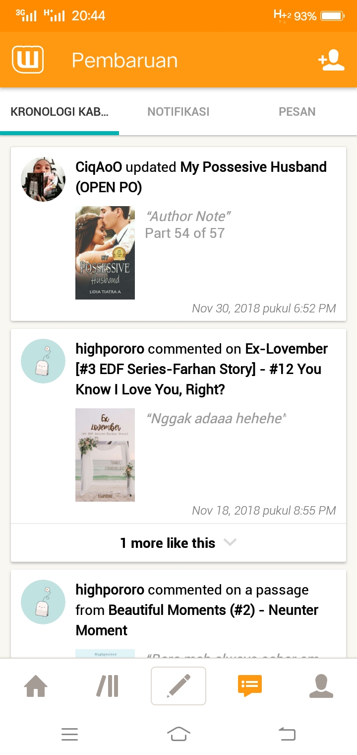 Review Aplikasi Wattpad