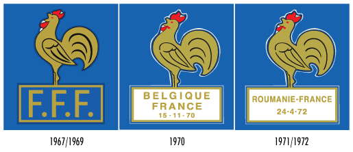 Football teams shirt and kits fan: France Crest 60s and 70s