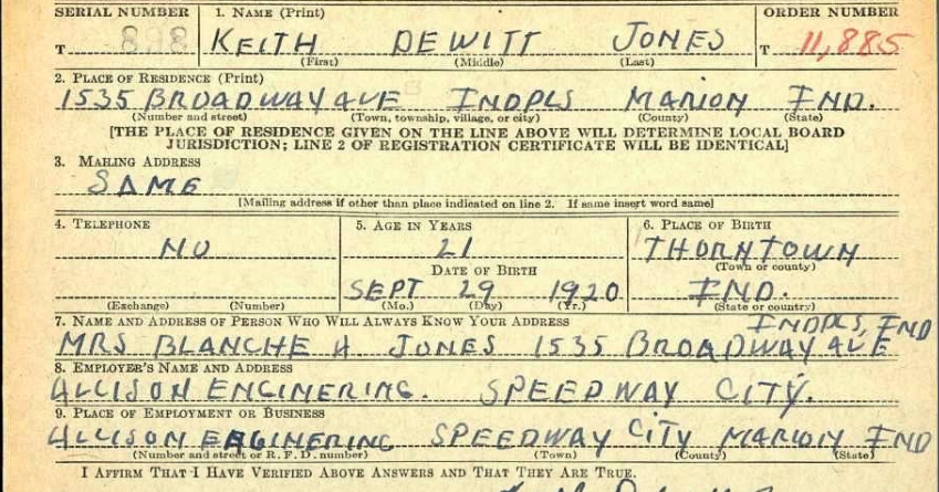 Frequent Traveler Ancestry: WWII Draft Cards