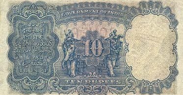 Old Currency Notes of India - 1928 - 1935 Indian Ten Rupees Currency ...