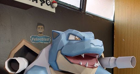 Pokemon: Blastoise Papercraft | Paperized Crafts