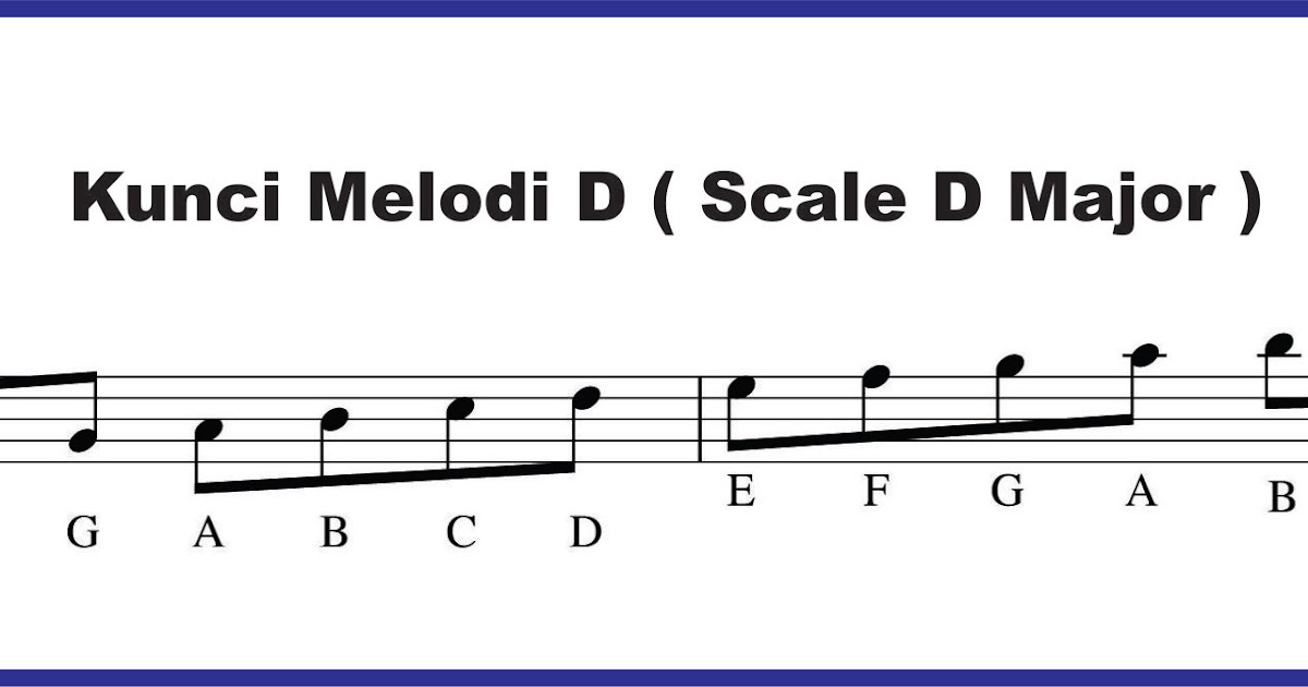 Tangga Nada D ( Kunci Melodi D ) - SEPUTAR MUSIK