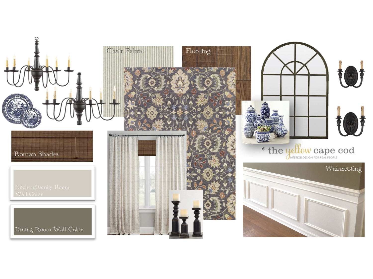 The Yellow Cape Cod: Updated Dutch Colonial Dining Room