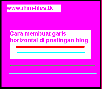 Cara Membuat Garis Horizontal di Postingan Blog