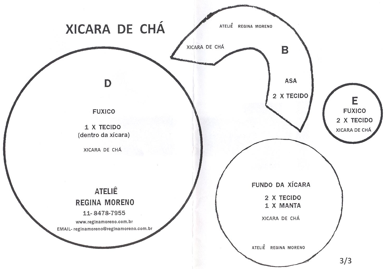 Continuando com Tecido e feltro: