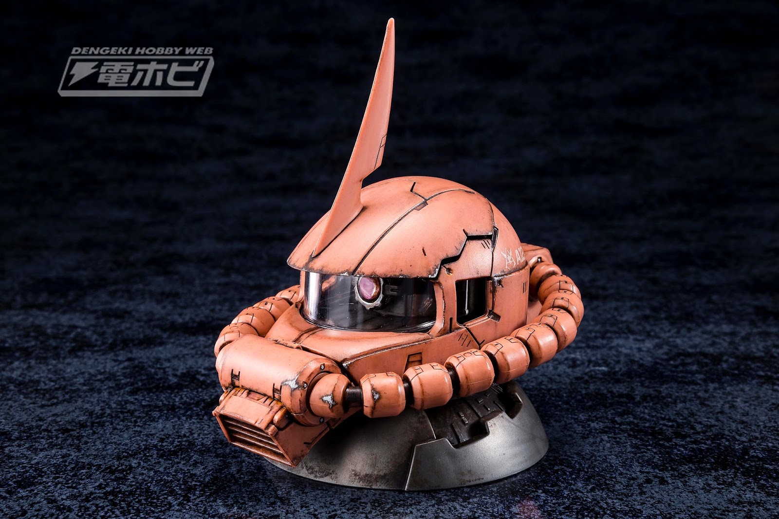 Exceed Model Zaku Head Collection Sample Painted Build by Dengeki Hobby