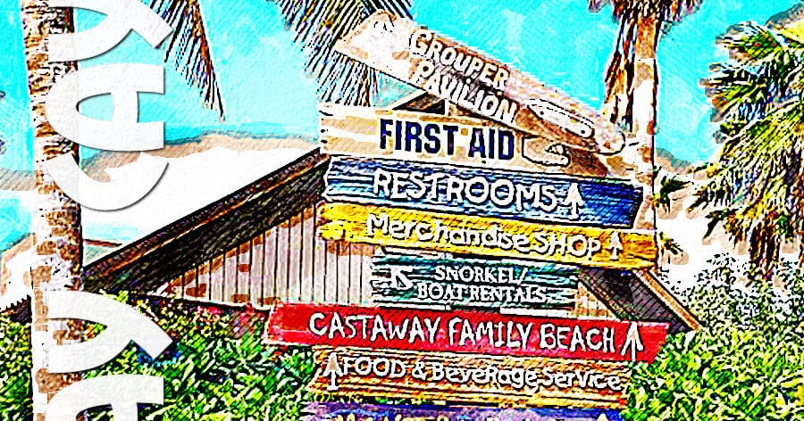 "Castaway Cay Sign Posts" Disney Cruise Inspired Project Life Style 3x4 ...