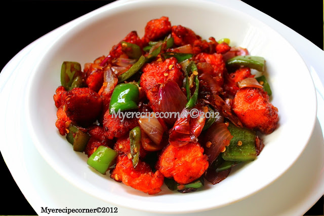 Mye's Kitchen: Andhra Chicken 65 - Hot and Spicy