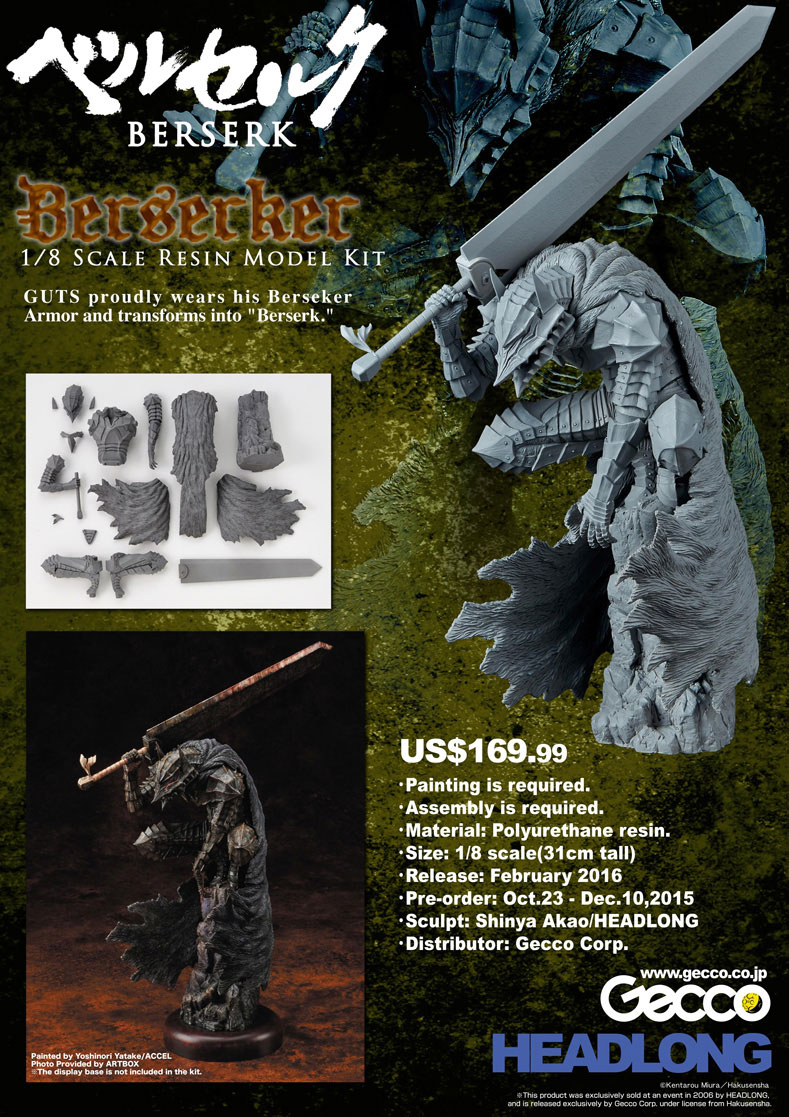 GUTS & ZODD: BERSERK Resin Model Kits by Gecco