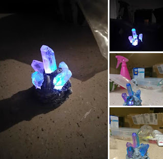 How to make a light-up crystal artifact