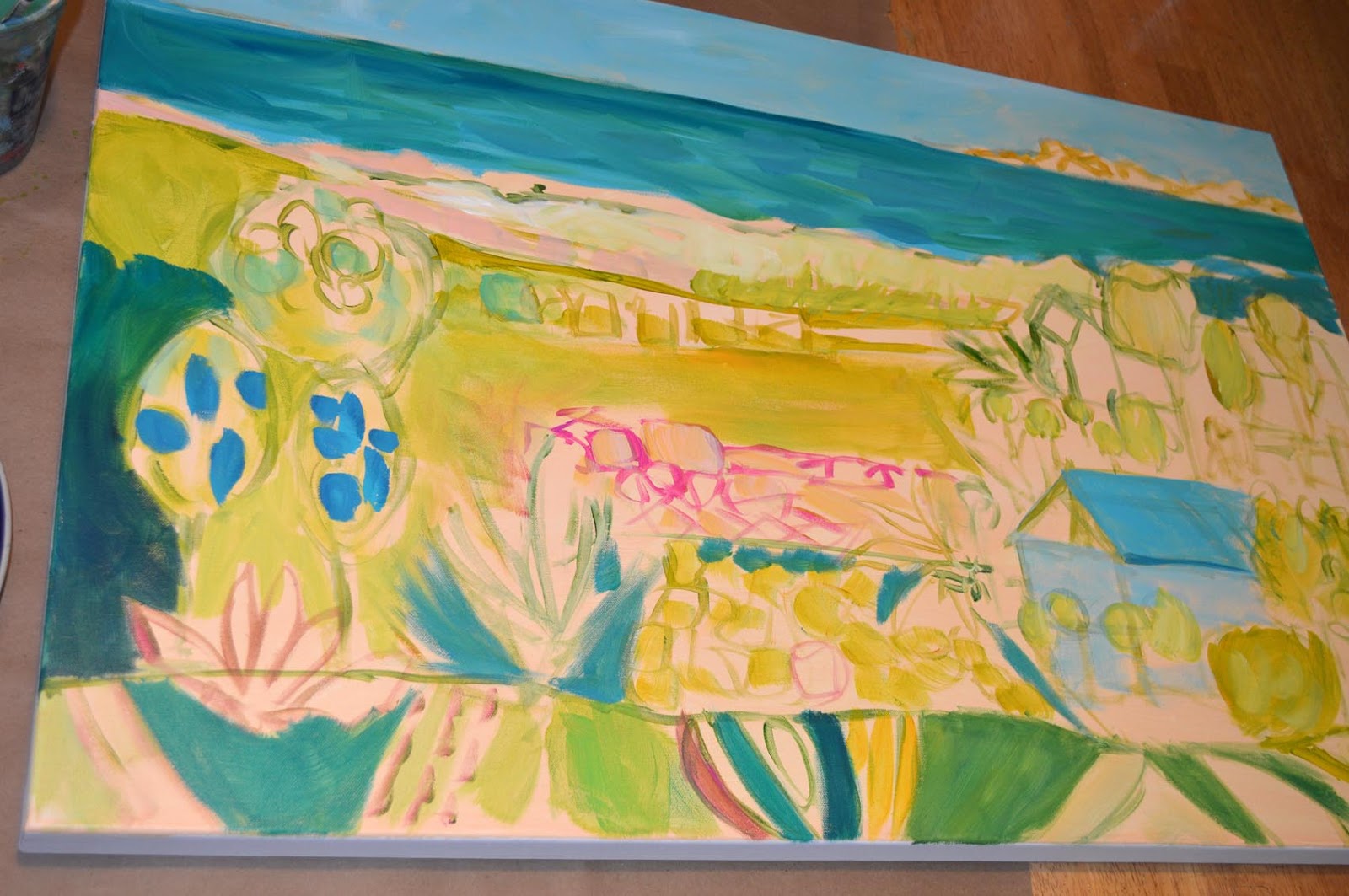 .: Original Painting Progression From Start to Finished