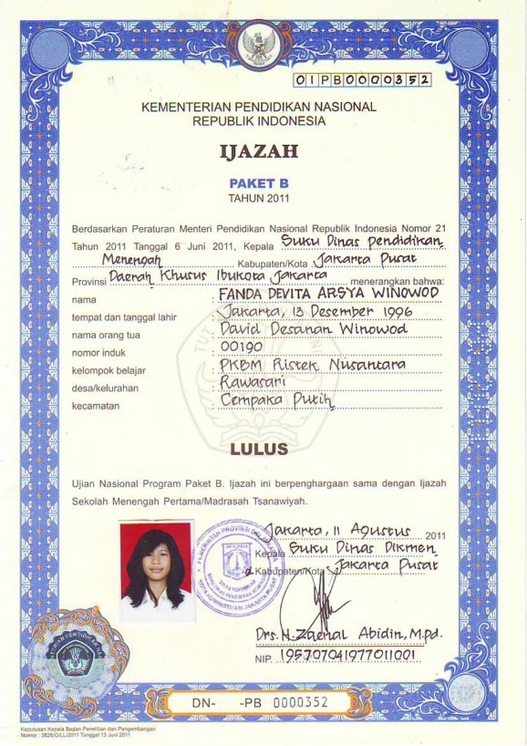 Letak Nomor Ijazah Satpam - Ijazah Satpam Letak Nomor Ijazah Gada ...