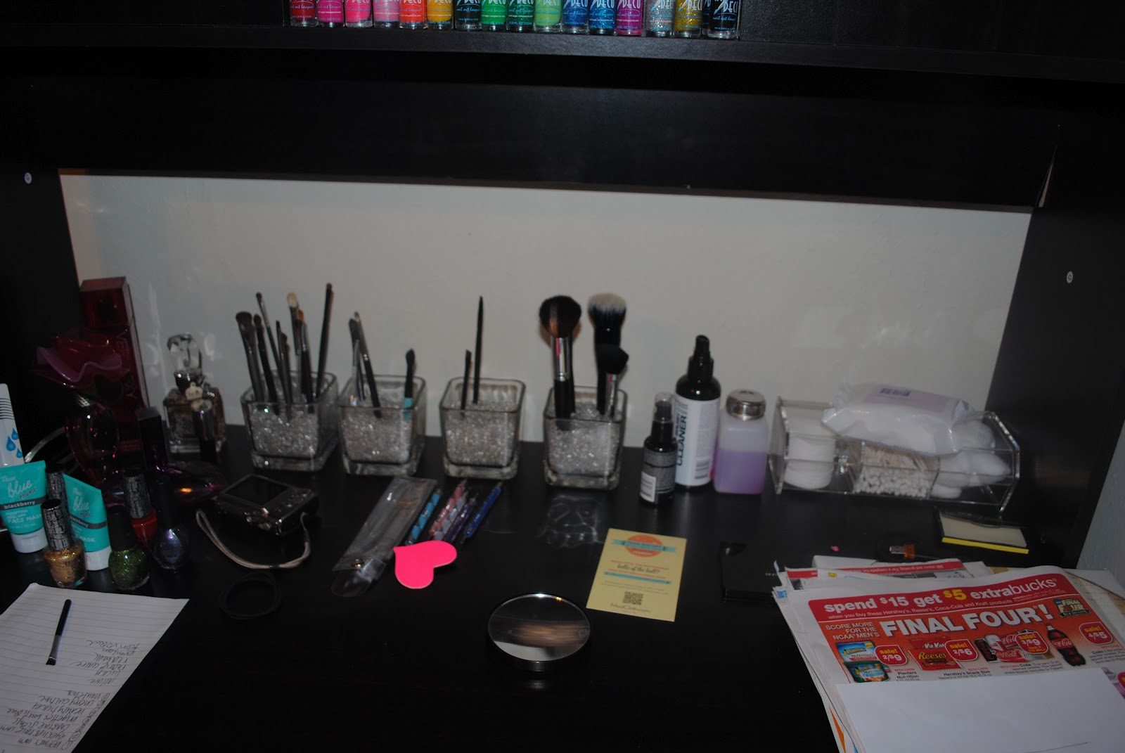 You Had Me at Makeup: How I turned my Computer desk into a Makeup Desk
