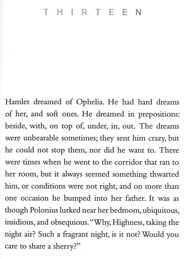 Bardfilm: Book Note: Hamlet: A Novel