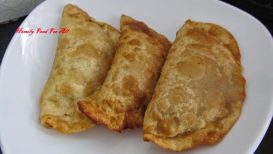 Homely Food For All: SWEET STUFFED POORI