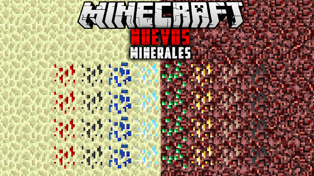 DESCUBRE!! COMO TENER NUEVOS MINERALES EN MINECRAFT!