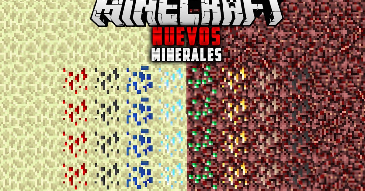 DESCUBRE!! COMO TENER NUEVOS MINERALES EN MINECRAFT!