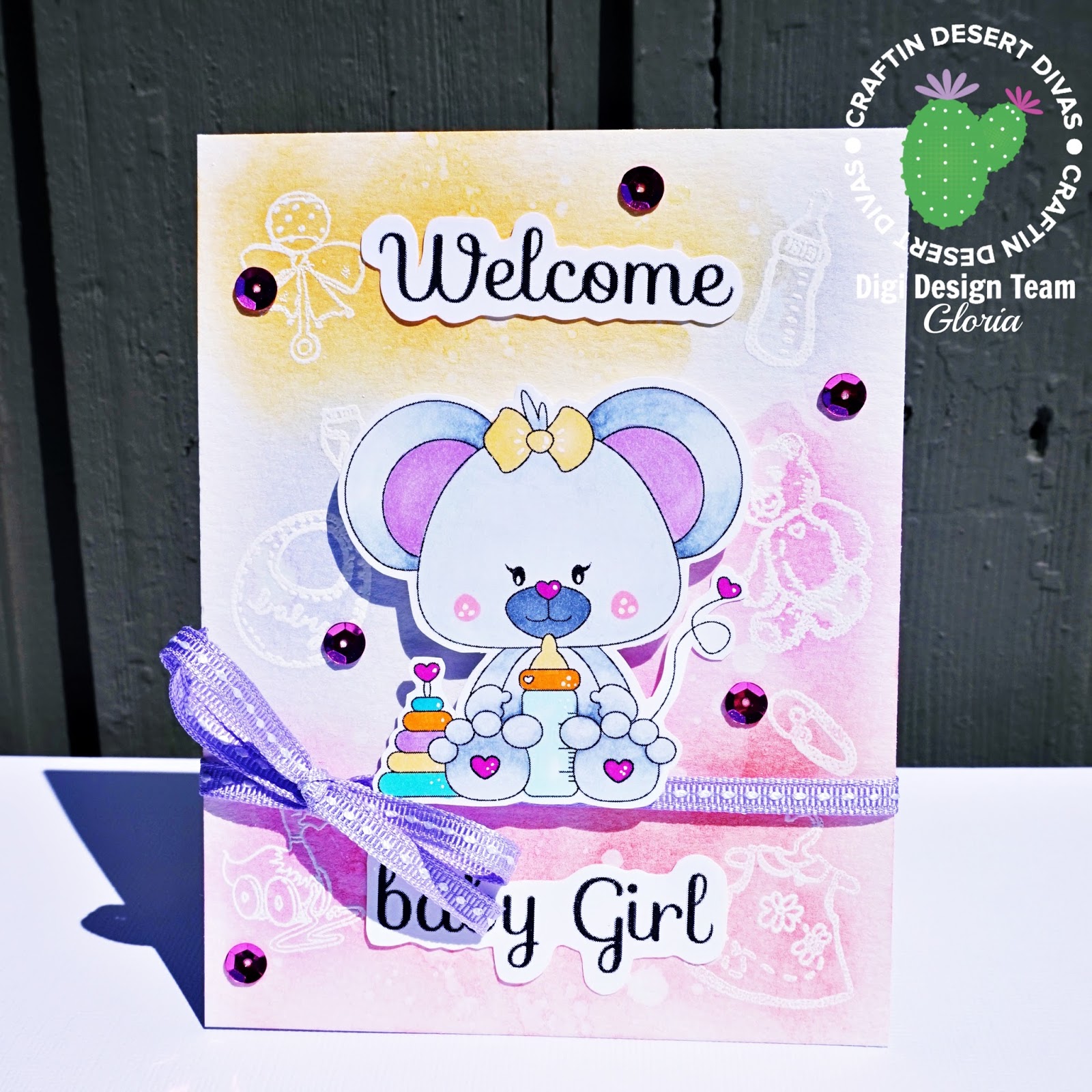 Gloria's craft room: Welcome baby girl!