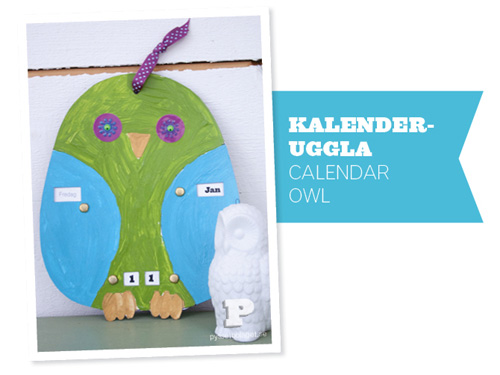 My Owl Barn: DIY: Owl Calendar