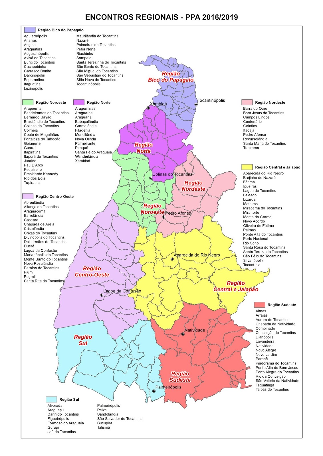 Mapas do Estado do Tocantins