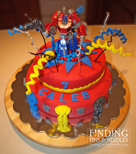 Exploding Transformers Cake