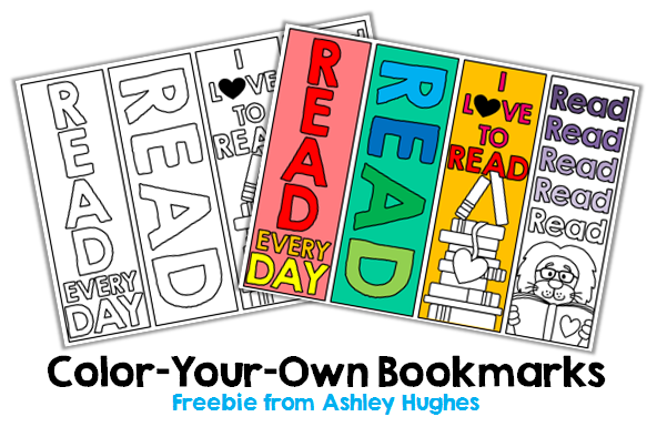 Blog Hoppin': Color-Your-Own Bookmarks!