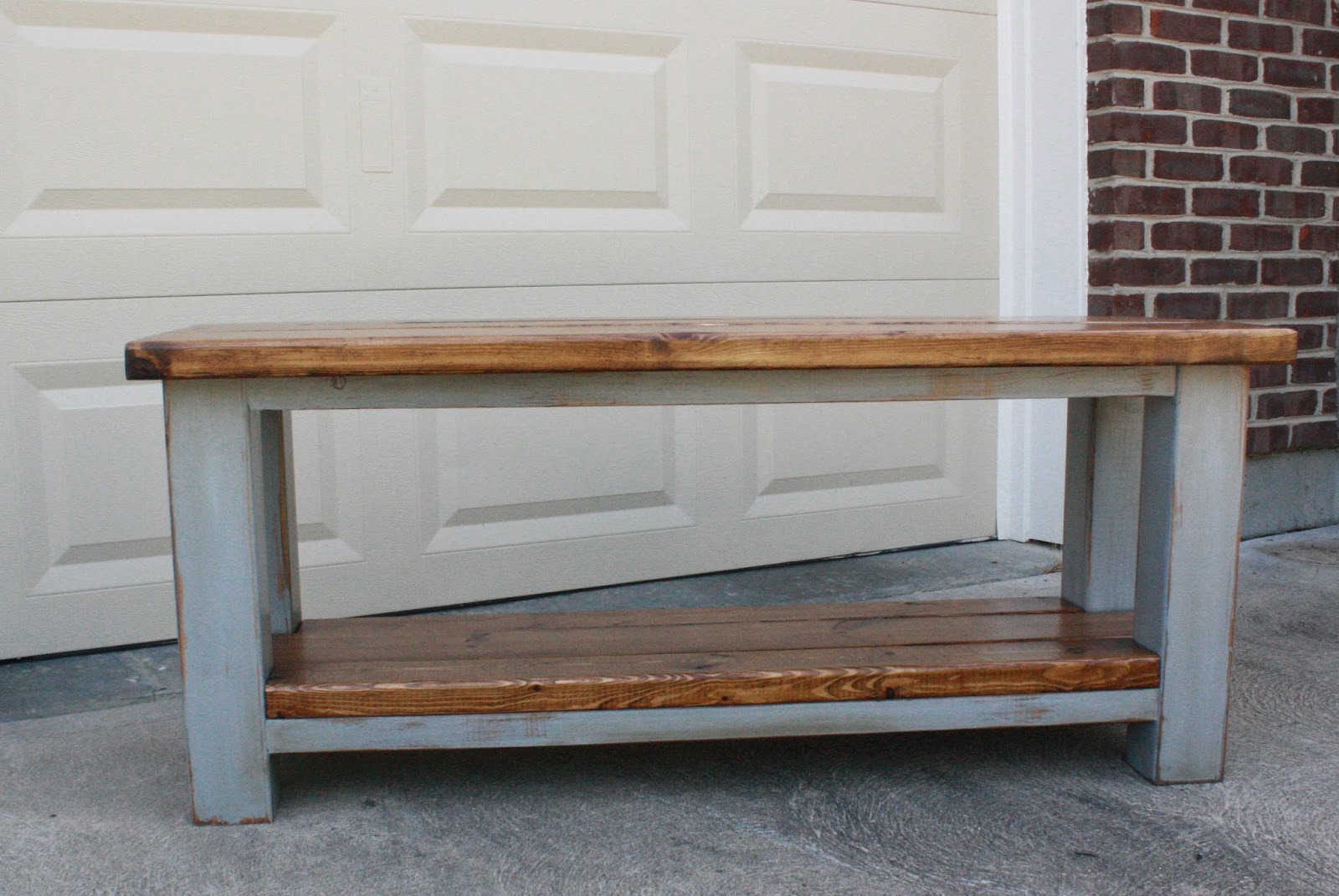Gretchen's Garage: New Farmhouse Bench