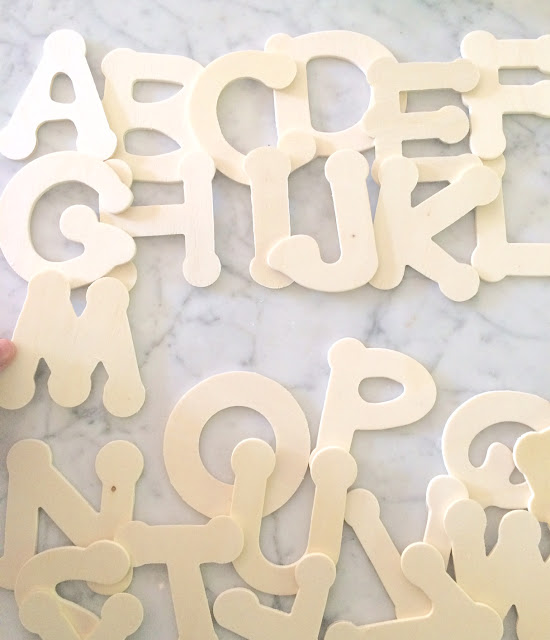 DIY Nursery Decor Alphabet - Harlow & Thistle