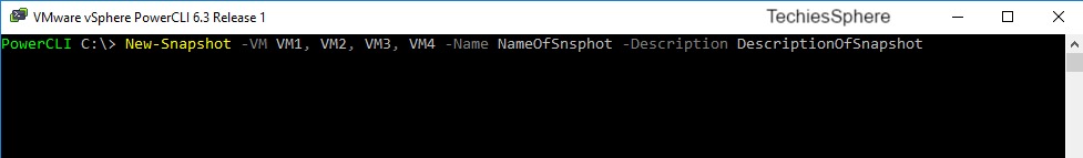 Techies Sphere Taking Multiple Vms Snapshot Vmware Vsphere Powercli